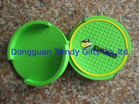 Eco Friendly Silicone Cup Coaster / Coffee Pad Table Protector Cup Mat supplier