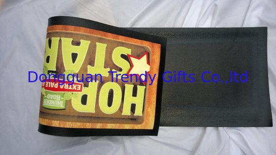 Custom Make Non-woven Fabrics Beer Mat / Bar Spill Mat With Logo Heat Transfer Printing supplier