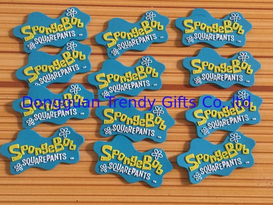 Cheap Custom Clothing Embossed 3d Soft PVC Patches / Garment Rubber Label supplier