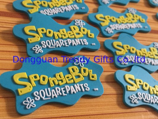 Cheap Custom Clothing Embossed 3d Soft PVC Patches / Garment Rubber Label supplier