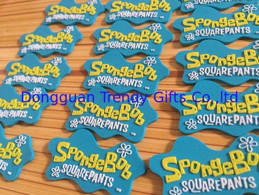 Cheap Custom Clothing Embossed 3d Soft PVC Patches / Garment Rubber Label supplier