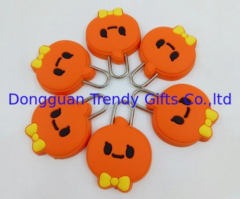 Custom Garment Accessory 3d Soft PVC Zipper Puller / Bags And Suitcases Zipper Slider supplier