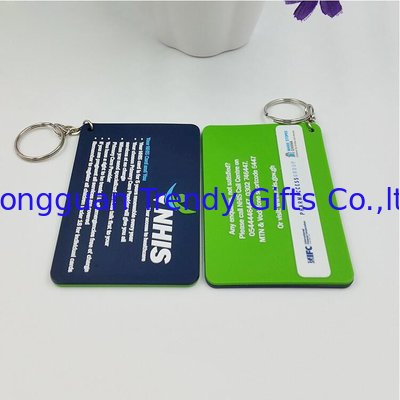 Personalized Company Advertisement Gift Tags Labels For Soft PVC Keychain supplier