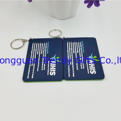 Personalized Company Advertisement Gift Tags Labels For Soft PVC Keychain supplier