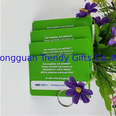 Personalized Company Advertisement Gift Tags Labels For Soft PVC Keychain supplier