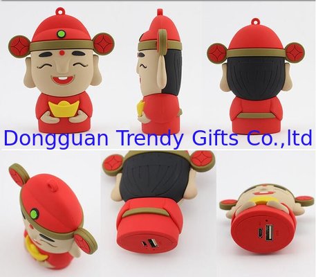 OEM Power Bank Soft PVC 3D Santa Shape Charge Battery For Universal Gift supplier