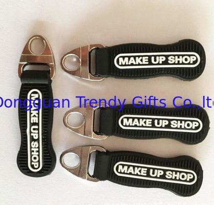 Hot Sale Backpack Bag 3d Soft PVC Zipper Puller / Zipper Pendant For MAKE UP SHOP Accessories supplier
