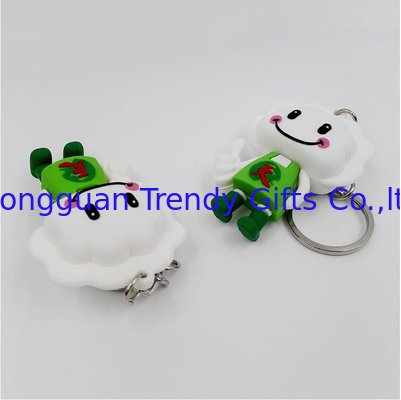 Personalized Double Side 3d Cartoon Charactor Soft PVC Keychain With Company Logo For Advertising Souvenirs supplier