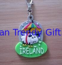 Personalized 3d Sheep Design Rubber PVC Zipper Puller / Zipper Head For Ireland Gift supplier
