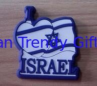 Fancy 3d Israel Flag Design PVC Fridge Magnet / Silicone Rubber Fridge Magnet For Souvenir supplier
