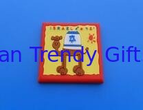 Fancy 3d Israel Flag Design PVC Fridge Magnet / Silicone Rubber Fridge Magnet For Souvenir supplier