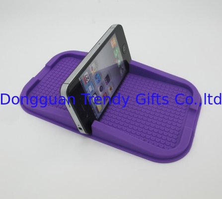 Multi Function Purple Car Phone Stand Holder Anti Slip Silicone Phone Holder For Auto Accessories Gift supplier