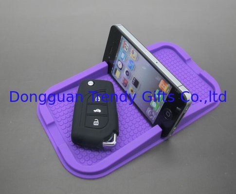 Multi Function Purple Car Phone Stand Holder Anti Slip Silicone Phone Holder For Auto Accessories Gift supplier