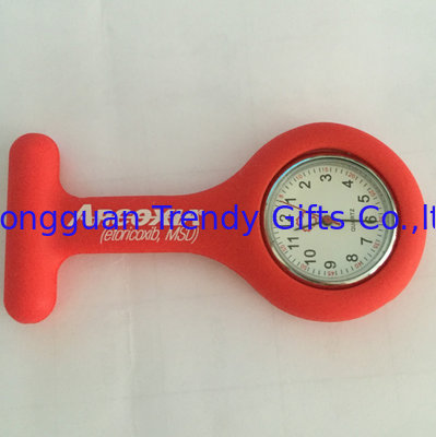 Chinese Movt SL68 Silicone Nurse Fob Watch Medical Watch Clip Printed Logo On Interchangable Watch Face For Doctors supplier