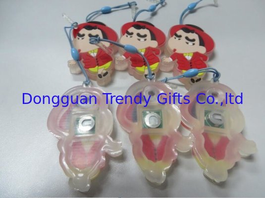 Custom 2d/3d Soft PVC Cartoon Figures Shape With Durable Elastic Lanyard For Mobile Phone Accessories supplier