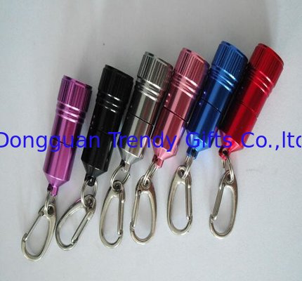 OEM Mini Emergency Aluminium Led Flashlight Torch Keychain For Climbing Usage ,Many Design Available supplier
