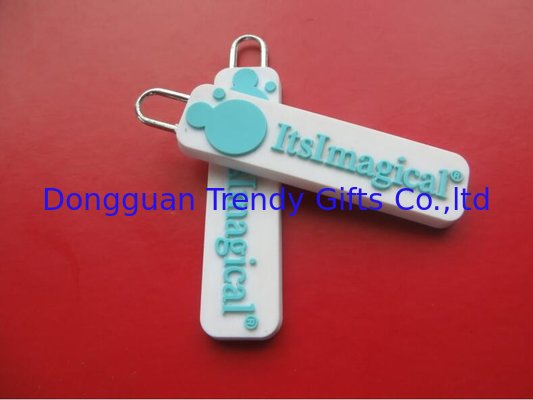 Embossed Logo MV AGUSTA 3d Cartoon PVC Zipper Pull / Soft PVC Zipper Charms For Garment Accessory supplier