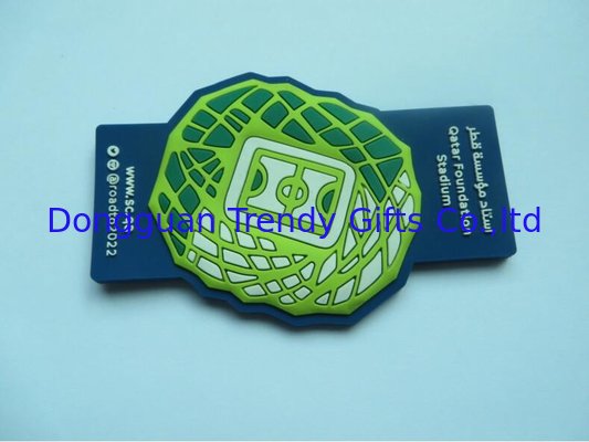 3D Qatar Foundation Stadium Rubber PVC Fridge Magnets  Fridge Stickers With Contact Phone And Website For Advertising supplier