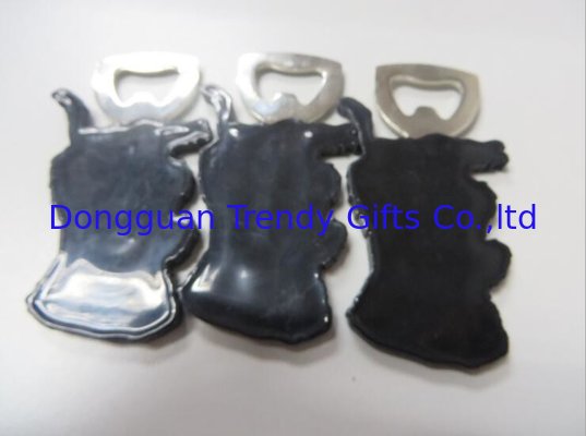 Cute 3D Cartoon Character Shape Soft PVC Fridge Manget Bottle Opener for Club Beer Promotion supplier