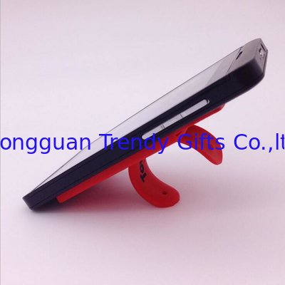 Multi-function 3M Adhernsive Silicone Mobile Phone Holder Stand With Card Pouch Accept Logo Print supplier