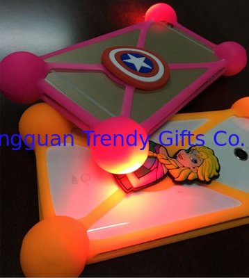 Hot Sale Universal Silicone Phone Case 3D Cartoon LED Flash Light Phone Cover For Iphone Accessories supplier
