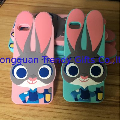 Personalized Zootopia 3D Rabbit Judy Silicone Cell Phone Case For Iphone 6/ Iphone 6S , Best Ladies Girls Gift supplier