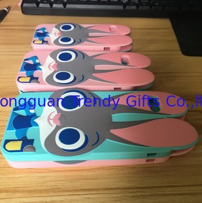 Personalized Zootopia 3D Rabbit Judy Silicone Cell Phone Case For Iphone 6/ Iphone 6S , Best Ladies Girls Gift supplier