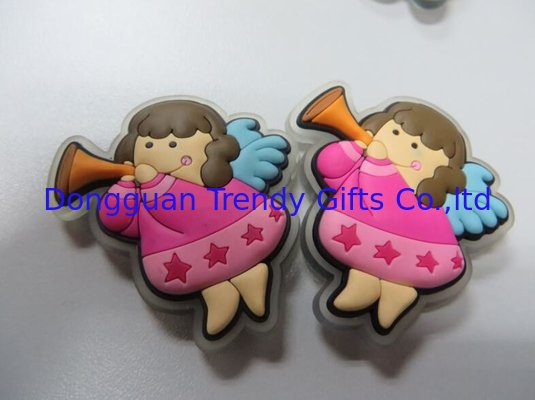 Flexible 3D Boys Girls Angel Shape PVC Fridge Magnet Sticker With Cheap Wholesale Price, For Home Decoration supplier