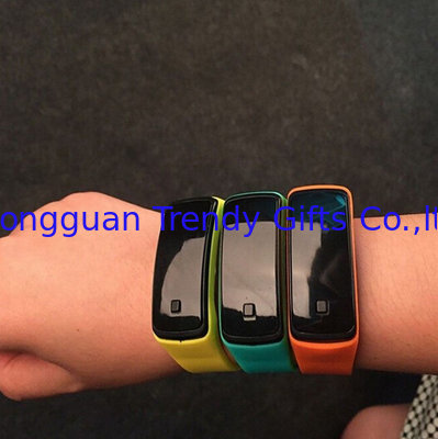 Wholesale Red Time Display Silicone Touch Led Digital Wristwatch 12 Colors Available , Best Cheap Promotion Gift supplier