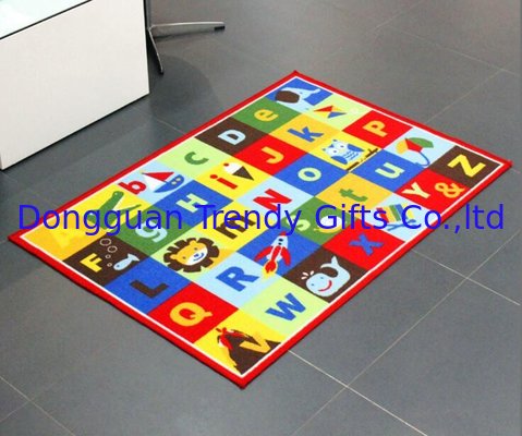 Custom Comfortable Children Educational Play Mat Nylon Mat With Printing Numbers , Cartoons , Country Roads , Balls supplier