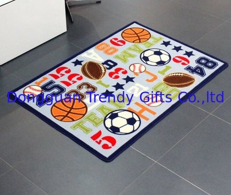 Custom Comfortable Children Educational Play Mat Nylon Mat With Printing Numbers , Cartoons , Country Roads , Balls supplier