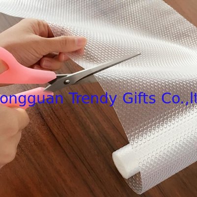 Custom Clear EVA Kitchen Drawer Anti Slip Mat / EVA Film , Washable And Easy To Cut Placemat For Protecting supplier