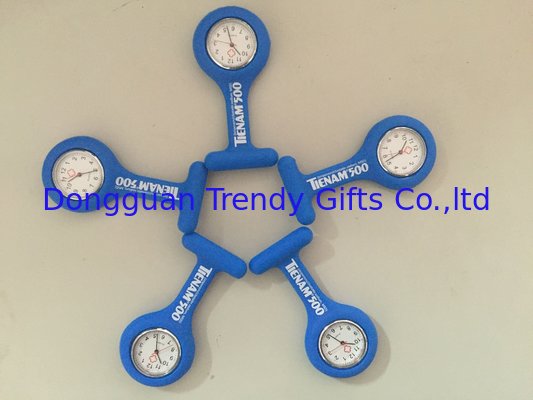 Personalized Dark Blue TIENAM Silicone Rubber Nurse Watch Fob Watch White Face ,For Promotion Gift supplier