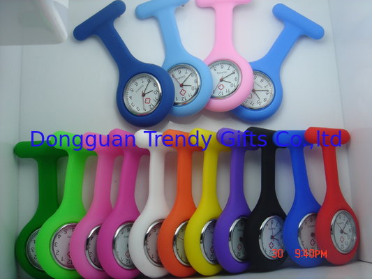 Colorful Silicone Rubber Nurse Watches Doctor Medical Wristwatch Accept Pantone Color Custom , 15 Colors In Stock supplier