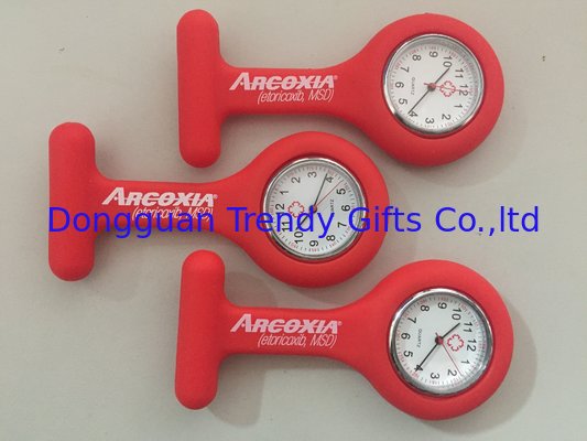 Colorful Silicone Rubber Nurse Watches Doctor Medical Wristwatch Accept Pantone Color Custom , 15 Colors In Stock supplier