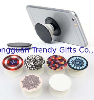 2017 Trendy 3M Adhernsive Silicone Mobile Phone Holder Stand Pop Grip Socket With Car Holder , Many Pattern Design Stock supplier