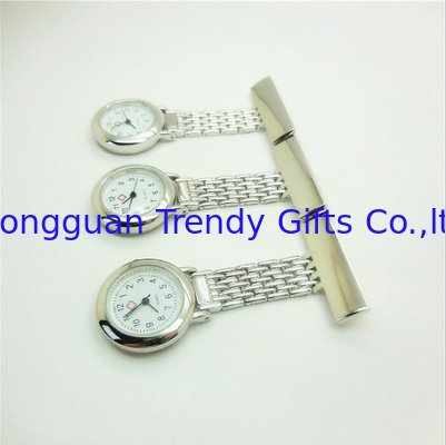 High Quality Metal Silver Nurse Fob Wrist Watch With Sunray Dial, Chinese Movement SL68,Best Promotion Watch supplier