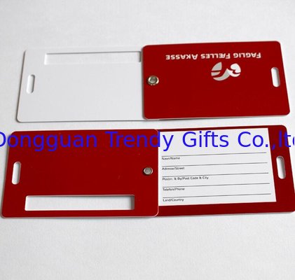 Personalized Rotatable  2 Card Eyelet Attached Plastic PVC Luggage Tag With Loop Strap,For Airline Travel Bag supplier