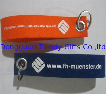 High Quality Green EDEKA Fabric Felt Material Keychains, Accept Custom Size And Logo, Best Promotion Advertising Gift supplier