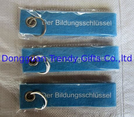 High Quality Green EDEKA Fabric Felt Material Keychains, Accept Custom Size And Logo, Best Promotion Advertising Gift supplier