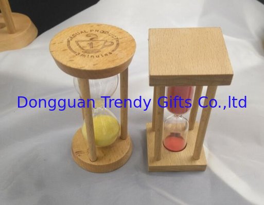 Novelty Mini Wood Sand Timer Hourglass With 3 Minutes,For Home And Restaurant Decoration supplier