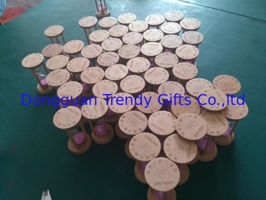 Novelty Mini Wood Sand Timer Hourglass With 3 Minutes,For Home And Restaurant Decoration supplier
