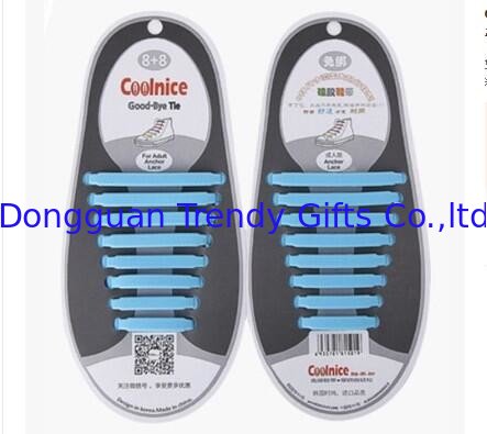 Cool Nice Unisex Man Women No Tie Silicone Shoelace Sneaker Rubber Shoelace, 8+8 Design With 12 Colors,For Sport Gift supplier