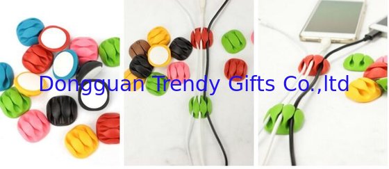 Hot Sale Silicone / Plastic Cable Clip Cable Holder Set , 4 Pcs/ 6 Pcs In A Pack , Strong 3M Adhesive supplier