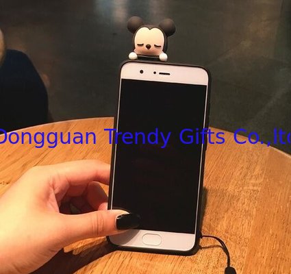 Hot Selling 3d Soft PVC Mickey Minne Silicone Phone Case Phone Cover , Black Color , Best Christmas Gift supplier