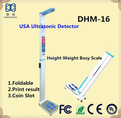 DHM-16 LCD or LED Digital display scales vending machine weight and height machine ultrasonic height and weight machine