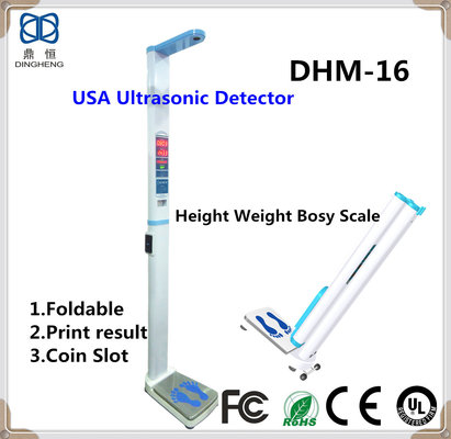 DHM-16 LCD or LED Digital display scales vending machine weight and height machine ultrasonic height and weight machine