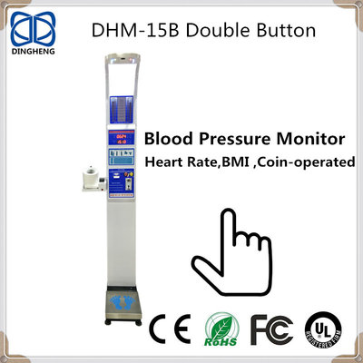 High Quality Health Body Human Scale Balance With Coin machine and heart rate/pulse weighing blood pressure mashine