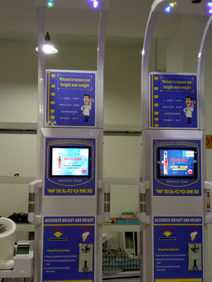 DHM-15A  Automatic Height/Weight Measurement System with blood pressure meter scale height measuring stand with weighing