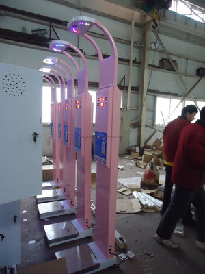 Height and weight eletronic scale balance Metal Material Weighing Scale with coin machine function scale with height rod
